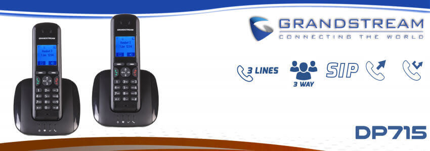 Grandstream DP715 Dect Phone Base and DP710 Phone |VoIP Telephony